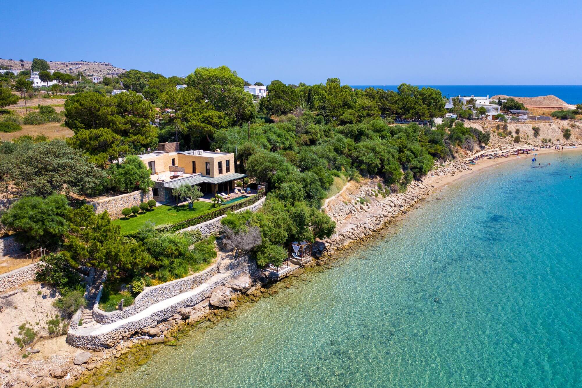 Luxury Villa on Rhodes with private pool directly on the sea ...